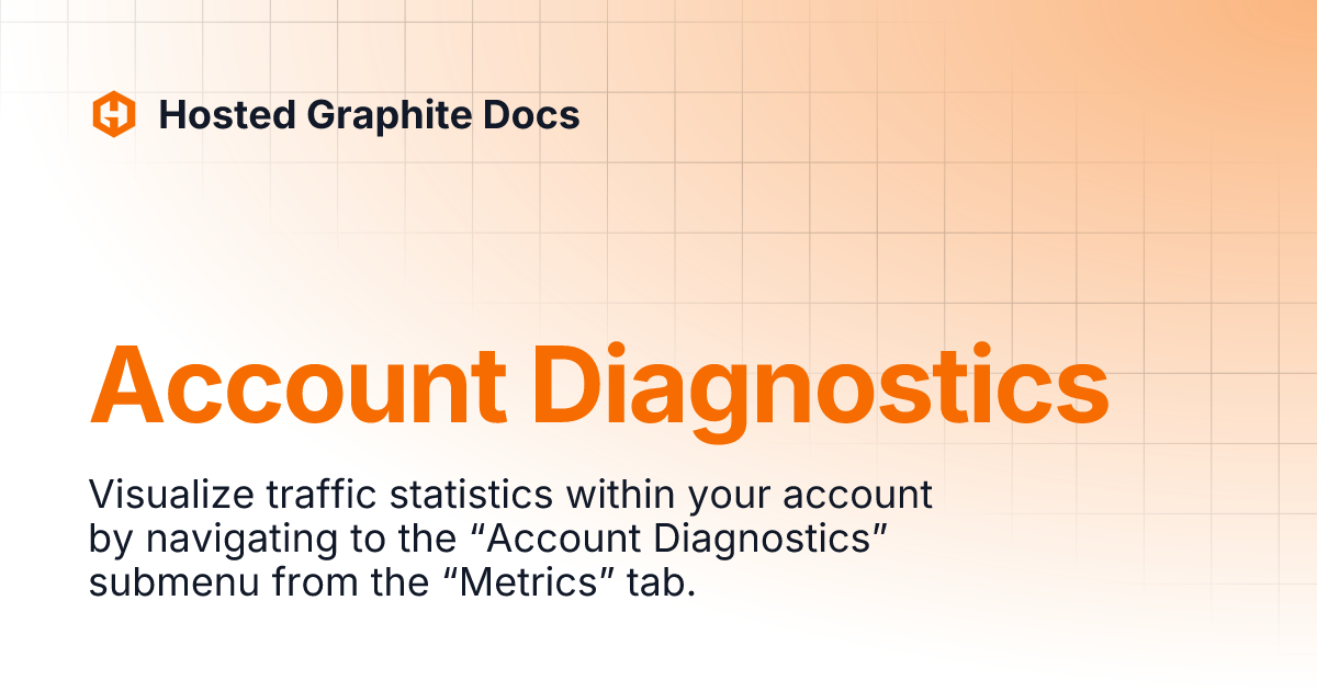 Account Diagnostics | Hosted Graphite Docs