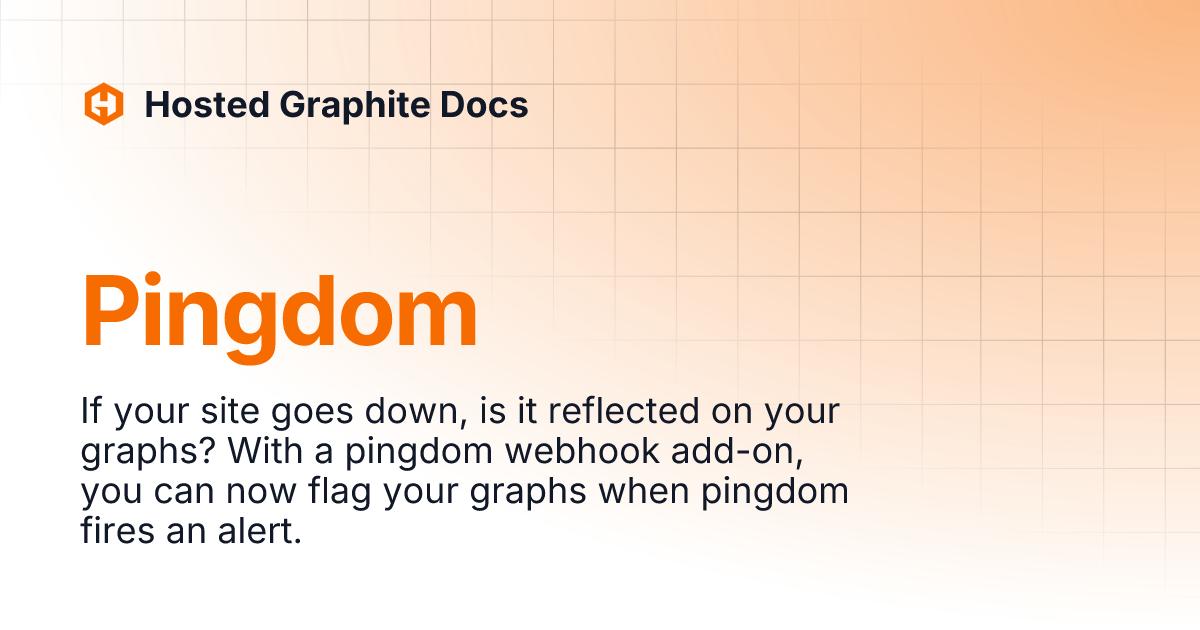 Pingdom | Hosted Graphite Docs